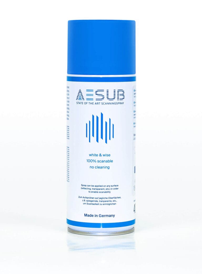 AESUB Blue Vanishing 3D Scanning Spray | digitizedesigns.com
